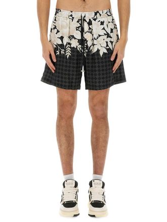 Amiri Viscose Bermuda Short - Black