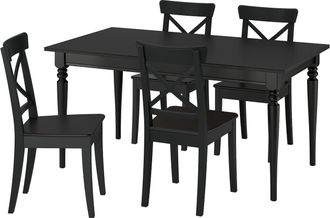 IKEA ROSENTORP / ROSENTORP Tisch und 4 Stühle