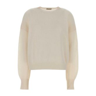 Le Kasha Modena Brushed Sweater - - Knitwear - Damen - Wei&szlig; - M/L