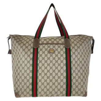 Gucci unisex, Pre-owned, Brun, Taille: ONE Size Pre-owned GG Supreme Canvas Interlocking Boston Bag 012 39 6211