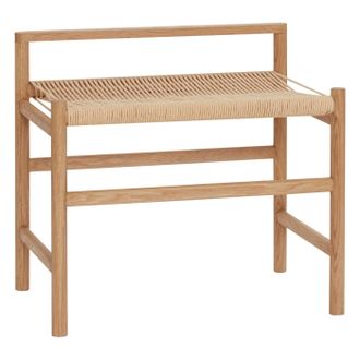 H&uuml;bsch Banc en ch&ecirc;ne et corde en bois FSC H&uuml;bsch