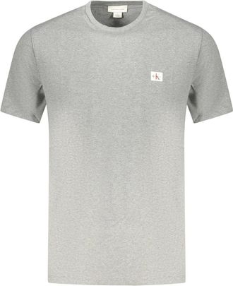 Calvin Klein Homme, Tops, Gris, Taille: L T-shirt &agrave; manches courtes