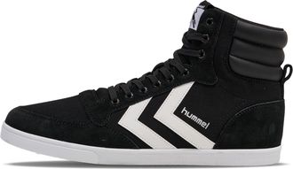 Hummel Slimmer Stadil HIGH, Unisex Hohe Sneaker, Schwarz (Black/White KH 2113), 45 EU (10.5 UK)
