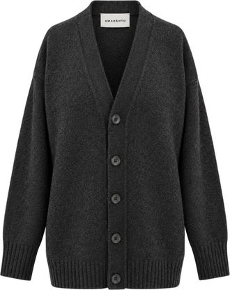 Amaranto Amar&aacute;nto - Cardigan en coton - Homme - Pulls - Noir - Taille: M