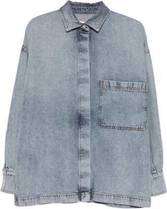 Darkpark Darkpark, Femme, Blouses et Chemises, Bleu, Taille: 36 FR Chemise en jean