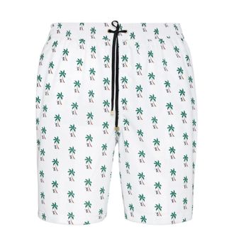 Billionaire Boys Club Beachwear Lange Hose Palmen - - Swimwear - Herren - Wei&szlig; - 2XL