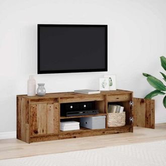vidaXL Vidaxl - Meuble tv Marron 139,5 x 34 x 50 cm Bois ding&eacute;nierie