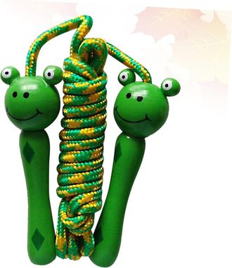 Happyyami Verstellbares Springseil f&uuml;r Cartoon Frosch Motiv Langlebiges Fitness Springseil Komfortabler Griff f&uuml;r Kindergarten und Schulsport Zuf&auml;llige Farbe Zu