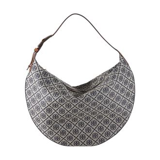 Tory Burch T Monogram Balloon Bag - - Bags - Damen - Blau - ONE SIZE