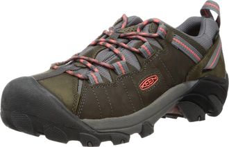 Keen Targhee II Wanderschuh für Damen, niedrige Höhe, wasserdicht, Magnet/Koralle, 38 EU