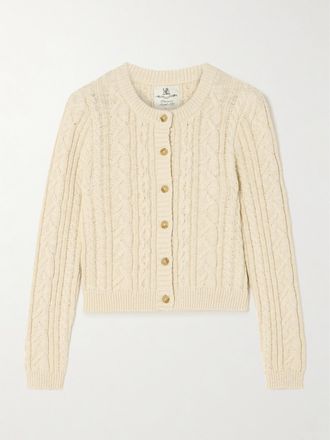 Denimist Cardigan En Coton &Agrave; Mailles Torsad&eacute;es - &Eacute;cru