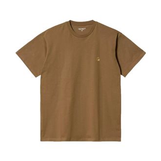Carhartt Work in Progress Homme, Tops, Brun, Taille: 2XL Chase T-Shirt
