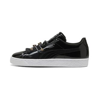 Puma Suede Bloom Patent Sneakers Damen, Schuhe, Schwarz, 35.5