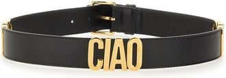 Moschino Leather Belt - Black