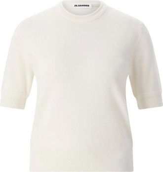 Jil Sander Femme, Pulls, Beige, Taille: 42 FR Pulls &agrave; col rond