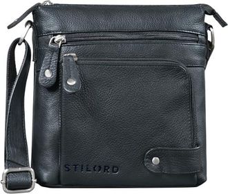 STILORD Cameron Petit Sac à Bandoulière Cuir Sacoche à lÉpaule Vintage Sac Messager pour Tablette 8.4 Pouces A5 Documents Besace en Cuir Véritable, Couleur:no