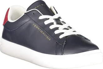 Tommy Hilfiger Colour-Block Leather Sneaker - Navy