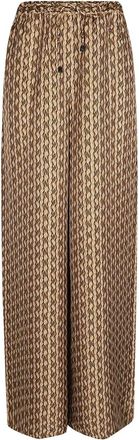 Max Mara Femme, Pantalons, Brun, Taille: 38 FR Clarino Wide Pantalons