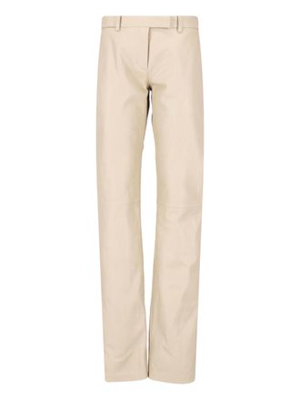 Calvin Klein Straight Lamb Nappa Trousers