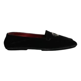 Dolce & Gabbana Crown Embellished Dress Loafers - - Shoes - Herren - Schwarzk - 44 EU