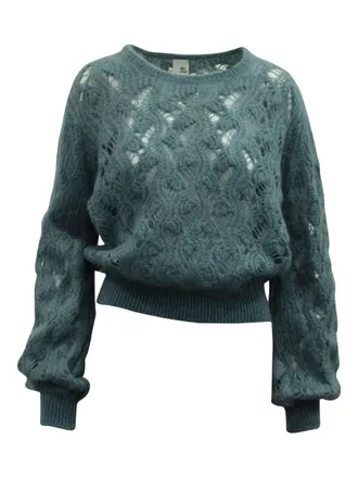 IRIS & INK pull en crochet - Bleu