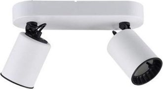 Trio Leuchten Strahler Pago 803500231, Metall Weiß matt/Schwarz, exkl. 2x GU10