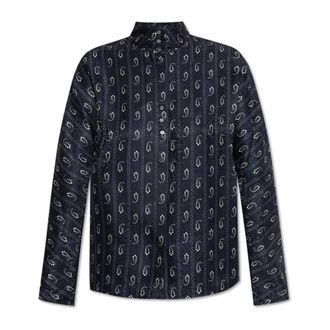 Tory Burch Gemustertes Hemd - - Blouses & Shirts - Damen - Blau - 2XS
