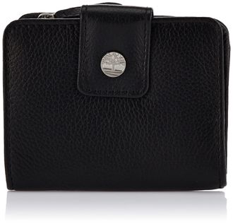 Timberland Damen Leather Small Indexer Wallet Billfold Geldb&ouml;rse aus Leder, RFID, klein, schwarz