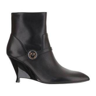 Pinko Pinko, Femme, Chaussures, Noir, Taille: 39 EU Bottines en cuir Gwen