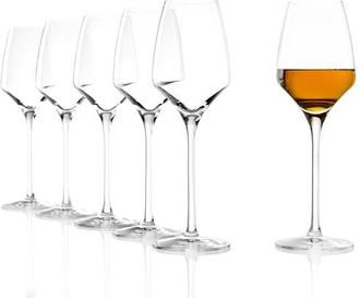 Stölzle Süßweingläser Experience 6er-Set 190 ml - Hochwertige Weingläser ideal für Dessertwein - Elegante Kristallweingläser für volles Aroma - spülmaschinenf