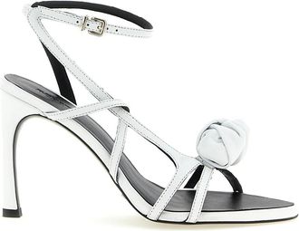 Rotate Rotate Birger Christensen, Femme, Chaussures, Blanc, Taille: 39 EU Sandale &agrave; en Cuir