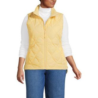 Lands End Isolierte Steppweste FeatherFree, Damen, Gr&ouml;&szlig;e:52-54 plus, Gelb, Polyester, by Lands End