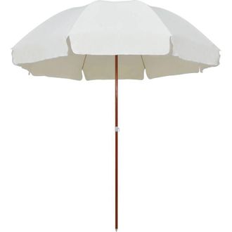 vidaXL Vidaxl - Parasol de jardin avec m&acirc;t en acier 300 cm sable