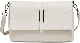 Generic Sac à bandoulière en cuir synthétique pour femme Automne Hiver Sac à bandoulière décontracté pour le bureau, blanc, Taille unique