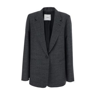 Mauro Grifoni Gestreifter Wollblazer - - Jackets - Damen - Grau - 2XS