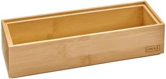 Lurch 10773 Organizer-System Box Einsatz für Schubladen und Aufbewahrungsbox Bambus 7x21cm