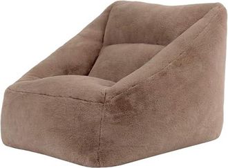 Icon Brand Natalia Sitzsack Sessel f&uuml;r Erwachsene, Mokkabraun, Flauschiger Kaninchen Kunstfell Stoff, Riesen Sitzsack mit F&uuml;llung, Bean Bag Chair, Bequemer Sesse