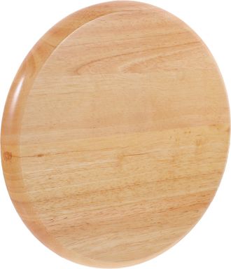 BESPORTBLE Runder Ersatzsitz aus Gummibaumholz 29,5cm f&uuml;r Barhocker und Sitzhocker Stabile Holzsitzfl&auml;che f&uuml;r Runde Hocker Zubeh&ouml;r f&uuml;r Sitzm&ouml;bel Zuhause