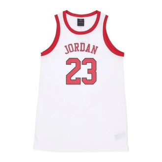 Nike Jordan &Auml;rmelloses Heritage Kleid Core - - Sport - Damen - Wei&szlig; - L