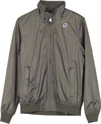 K-Way Homme, Vestes, Gris, Taille: M High Neck Zip Jacket