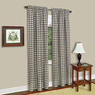 Achim Achim Home Furnishings BCPN84TP12 Fenstervorhang, 106,7 x 213,4 cm, Taupe/elfenbeinfarben