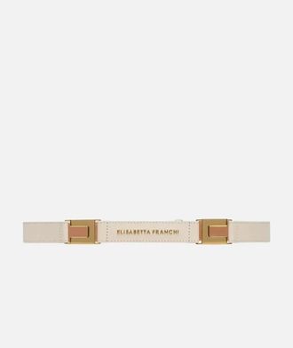 Elisabetta Franchi Femme, Accessoires, Jaune, Taille: L Logo Belt