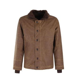 Manifattura Ceccarelli Baumwollbeschichtete Jacke - - Jackets - Herren - Braun - S