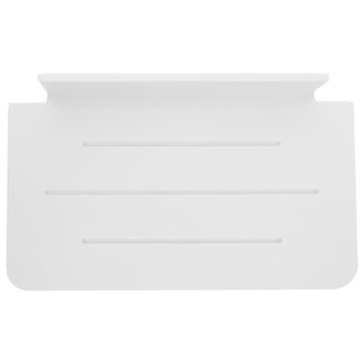 Hemobllo OSOLADY Badezimmer Wandregal Wei&szlig; Selbstklebend Ohne Bohren Abs Aufbewahrungsablage F&uuml;r Zahnb&uuml;rste Shampoo Rasierer Multifunktionaler Organizer F&uuml;r Ba