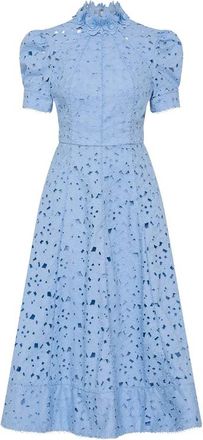 Rebecca Vallance Femme, Robes, Bleu, Taille: 36 FR Kitsu Short Sleeve Midi Dress