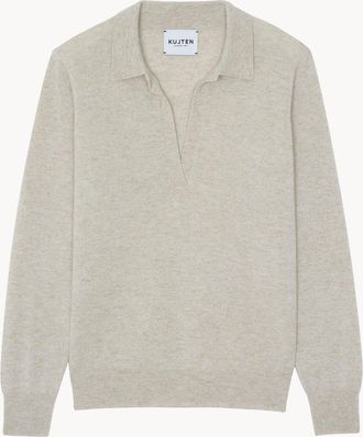 Kujten Polo cachemire femme manches longues - Pull Maggy