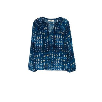 Five Jeans Biche Blouse - - Blouses & Shirts - Damen - Blau - S