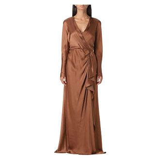Alberta Ferretti Damen, Kleider, Braun, LGr&ouml;&szlig;e
