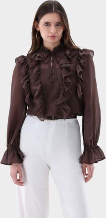 van Laack Schlupfbluse mit R&uuml;schen