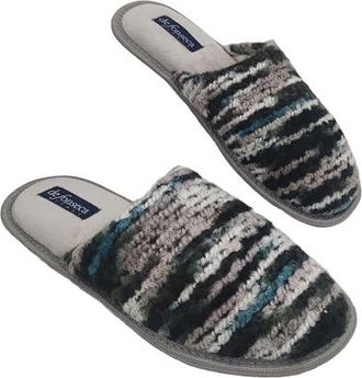 De Fonseca Folk merveilleuses pantoufles artistiques pour femme, pantoufles dhiver en coton de premier choix, chaussons confortables et lavables pour la maison, 